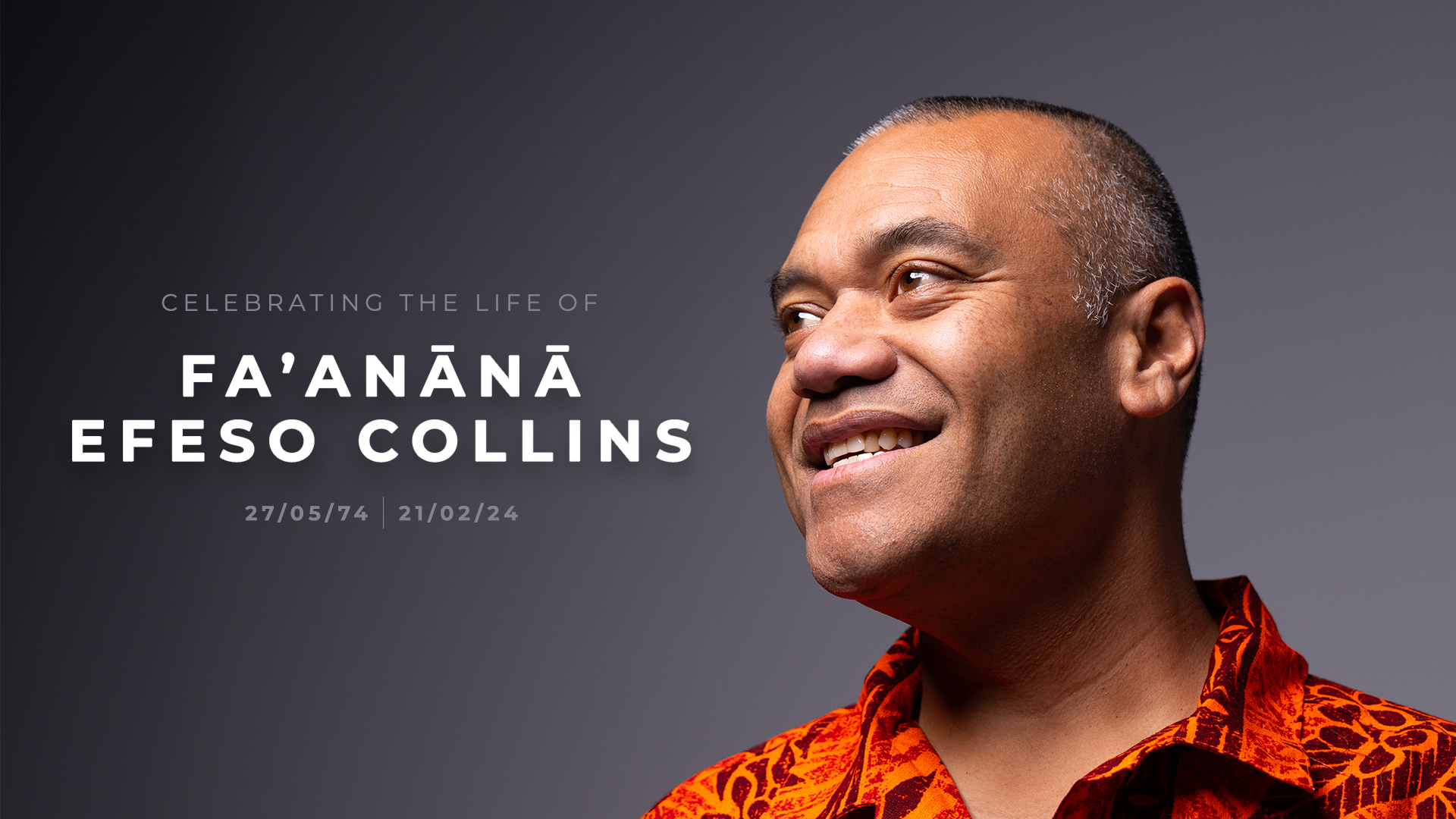 Honouring Fa’anānā Efeso Collins: Celebrating His Life And Legacy